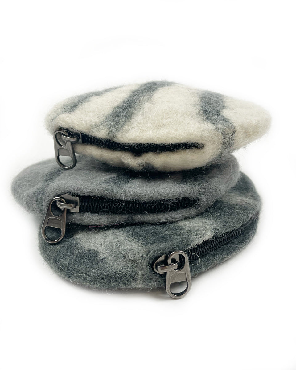 Felted Rock Pouch